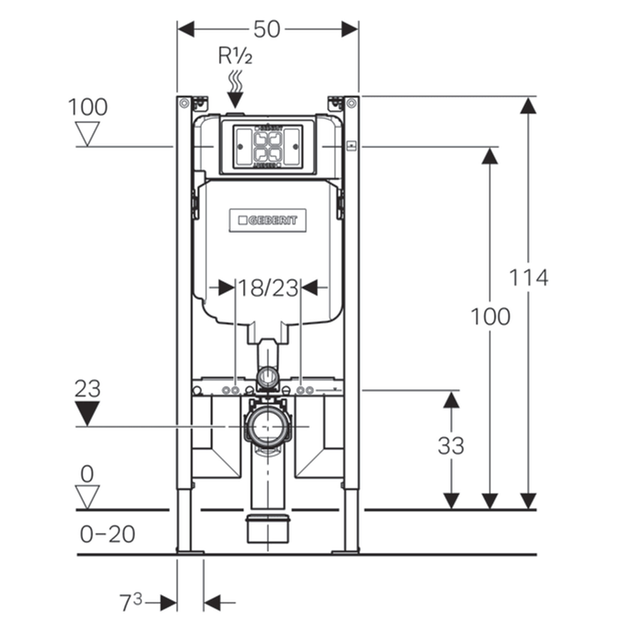 Chasse encastré - GEBERIT Duofix Alpha 8 - SCPS.tn