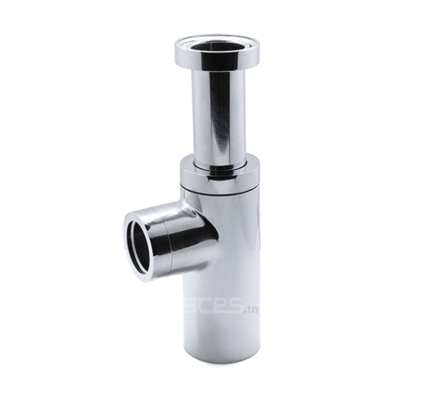 Siphon lavabo rond chromé - SCPS.tn