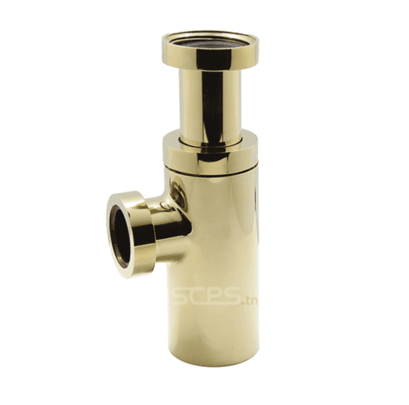 Siphon lavabo rond gold - SCPS.tn
