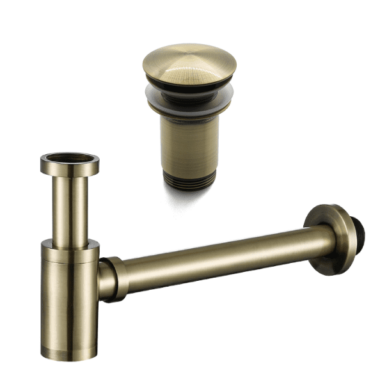 Siphon lavabo Noir Mat - SCPS.tn